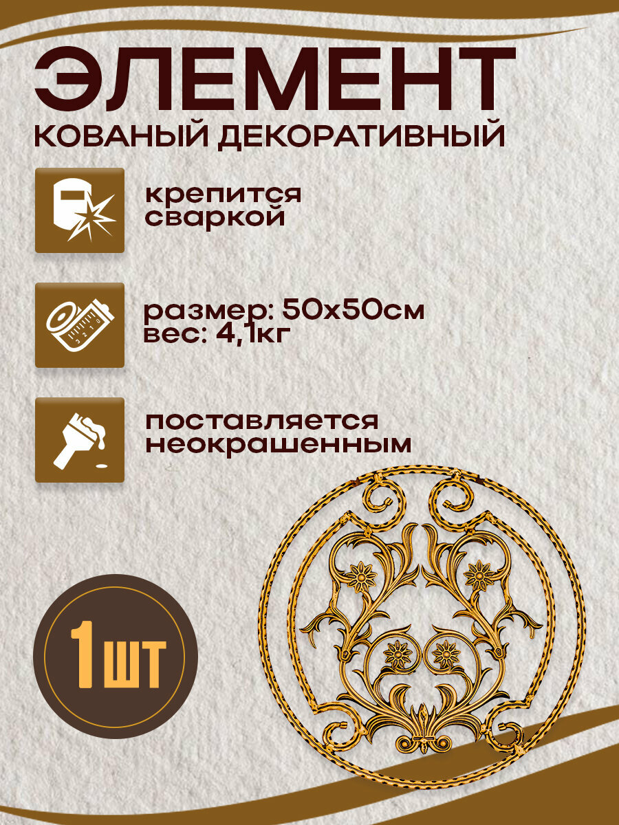 Кованые элементы панель 1 шт