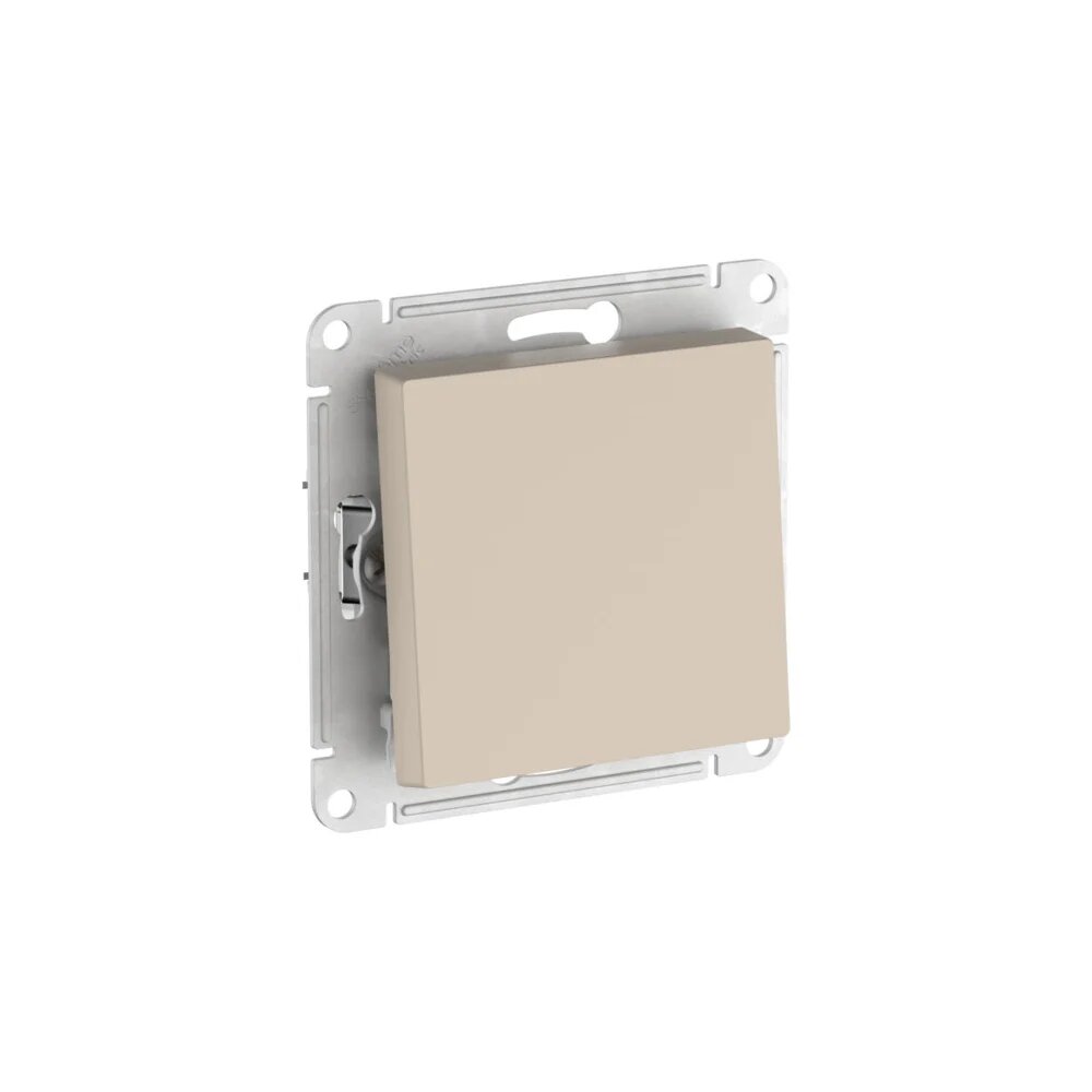 Выключатель Systeme Electric ATLASDESIGN с самовозвратом, сх.1, 10АХ, мех, быстрозажим. клем, песочный