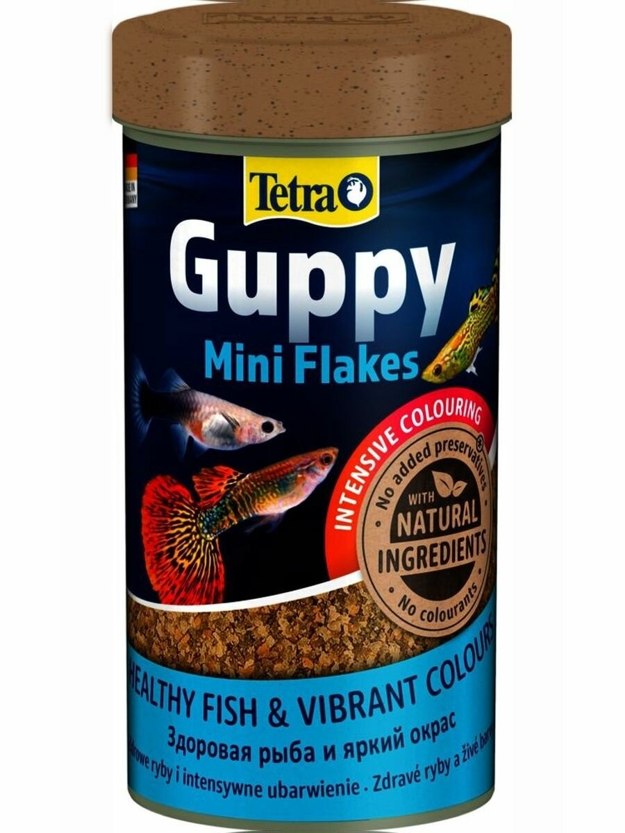 Корм для рыб Tetra Guppy Mini Flakes хлопья 250 мл 75 г