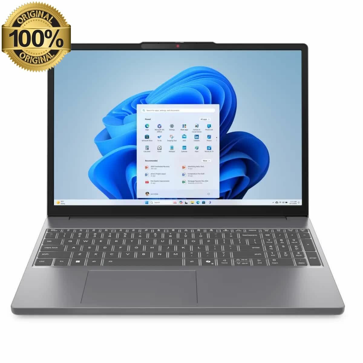 Ноутбук Lenovo IdeaPad Slim 3 15AHP10 Ryzen 7 8840 HS, RAM 16, 512 SSD Windows 11 PRO, MS Office 2021, Adobe Photoshop, русская клавиатура