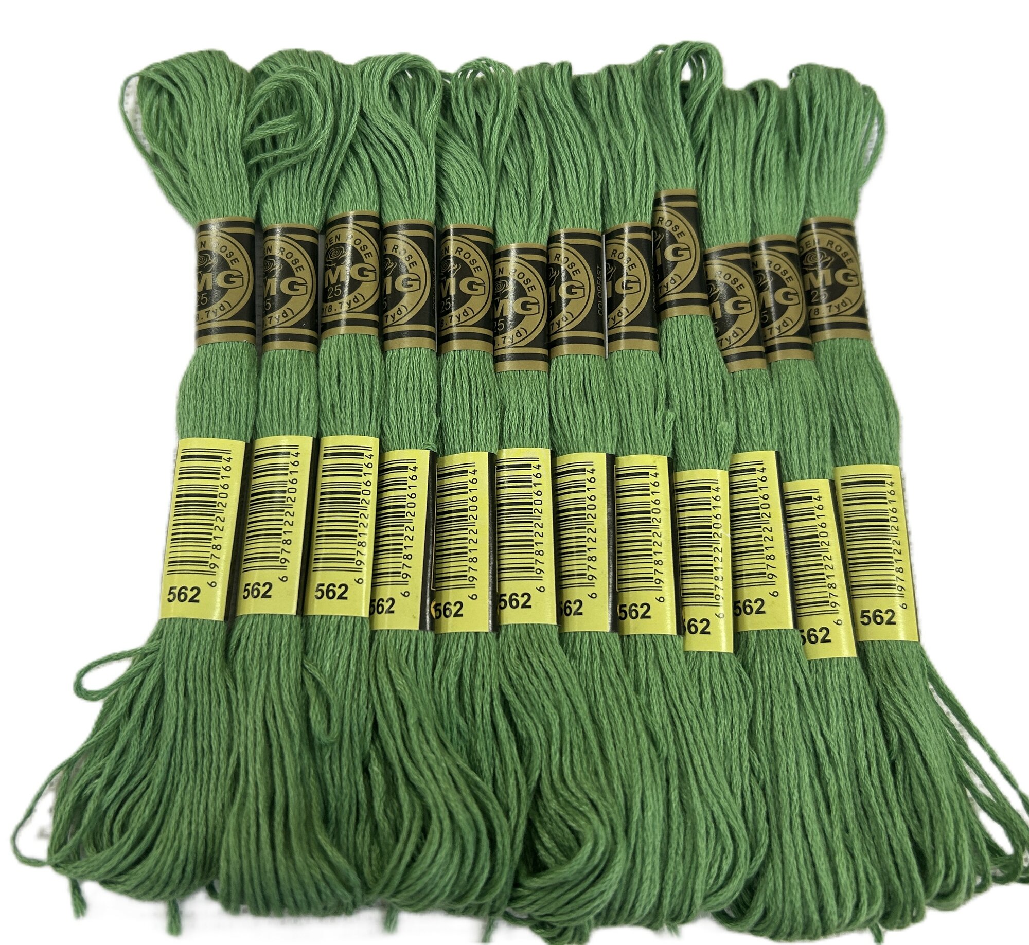 Нитки для вышивания JMC мулине (150-3866) 100% полиэфир 12 штук x 8 м