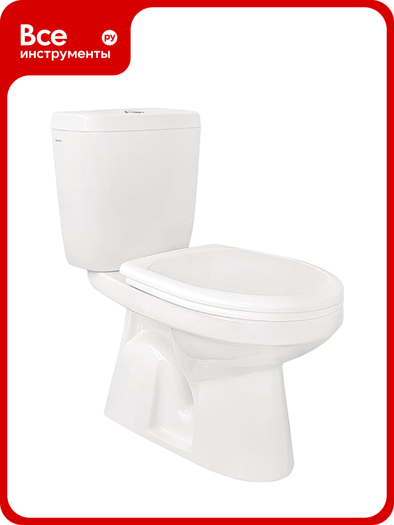 Унитаз-компакт Santek "Анимо" в пол эконом, для традиционного интерьера