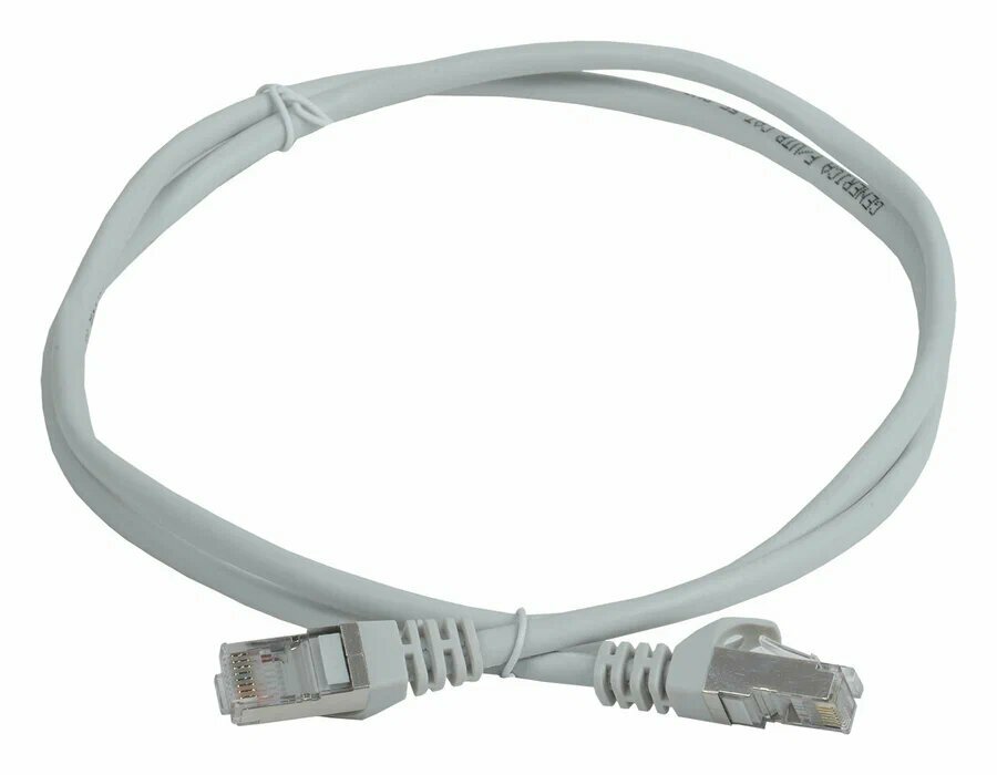 Патч-корд ITK PC01-C5EF-05M-G FTP RJ-45 вил.-вилка RJ-45 кат.5E 0.5м серый ПВХ (уп:1шт)