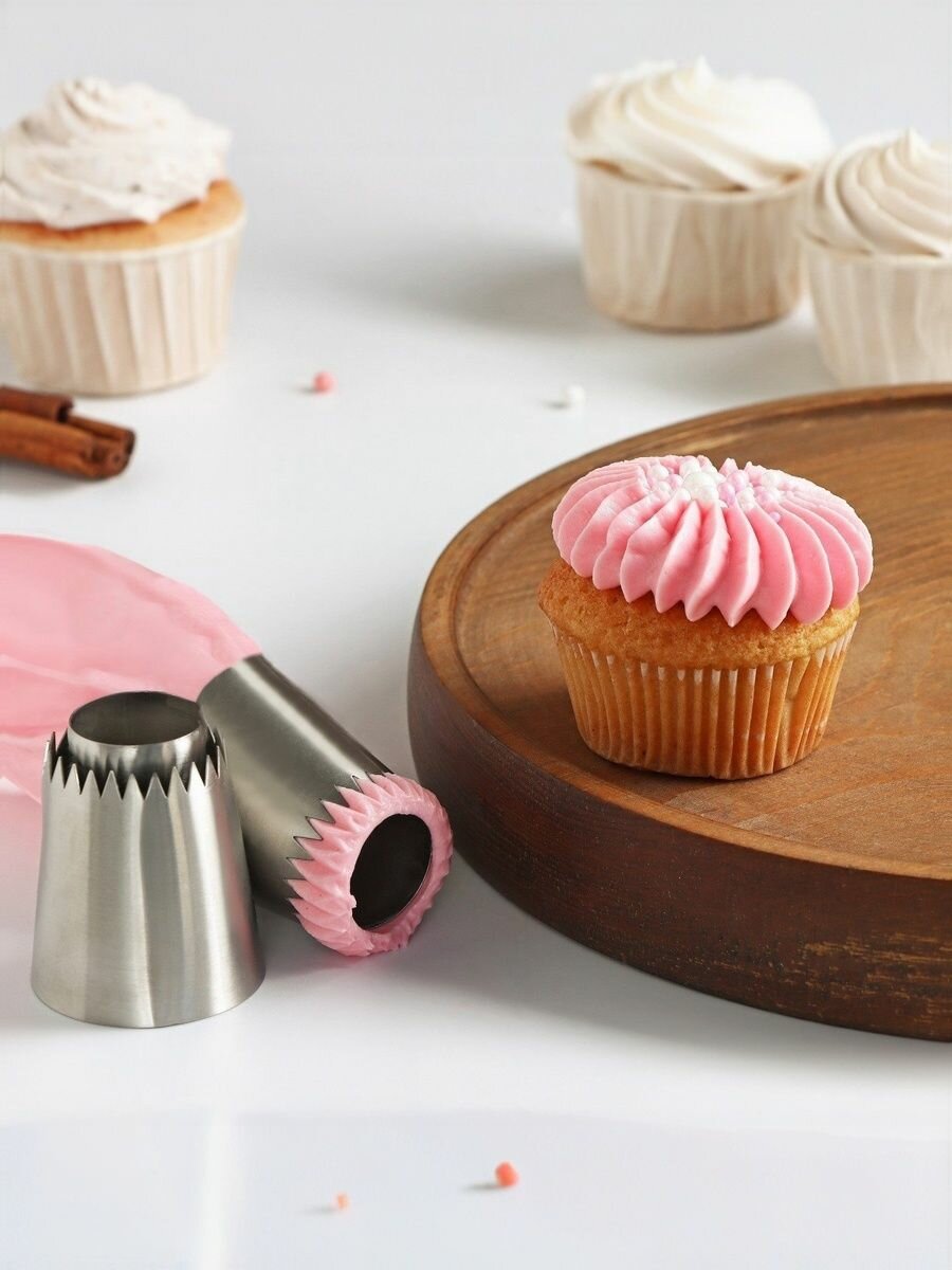 Насадка кондитерская "безе", верх d-27мм, низ d-40мм, h-50мм