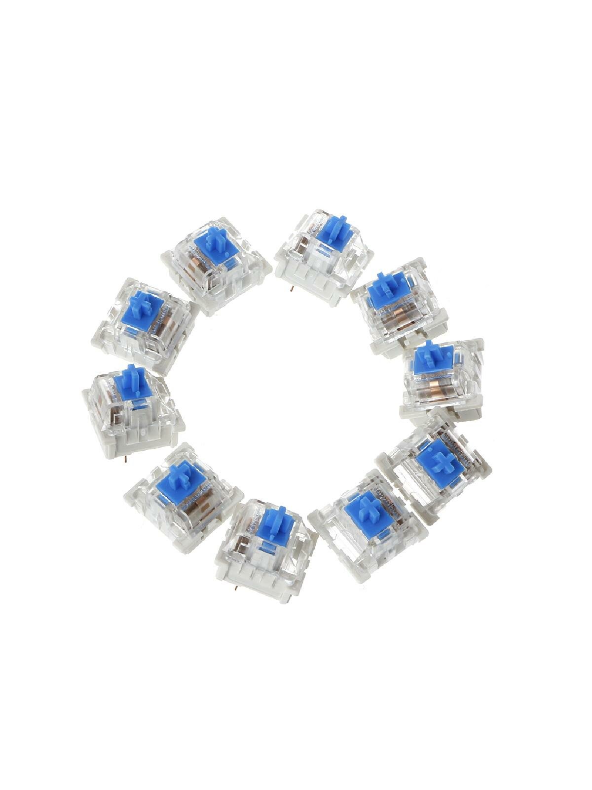 10Pcs 3 Pin Mechanical Keyboard Switch Blue Replacement For Cherry MX