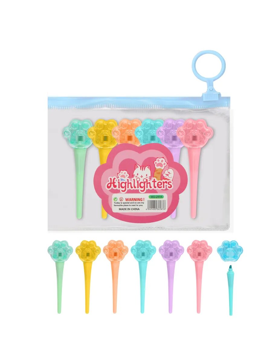 Набор перманентных маркеров 6 шт 1-4 мм