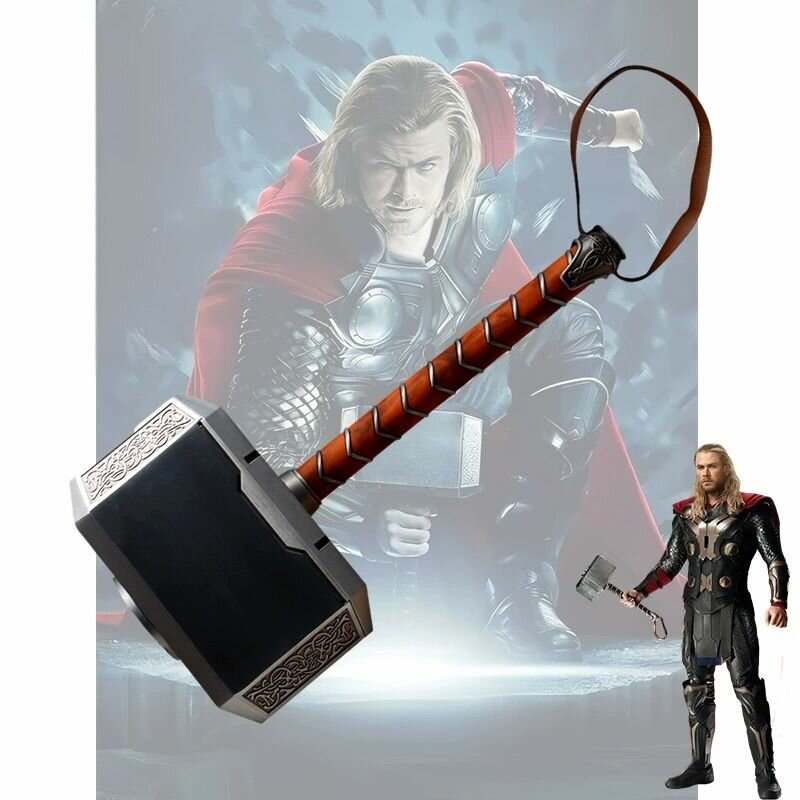 Мстители / Avengers Молот Тора Mjolnir 1:1 из металла от Zhujian Valley (Cosplay-модель)