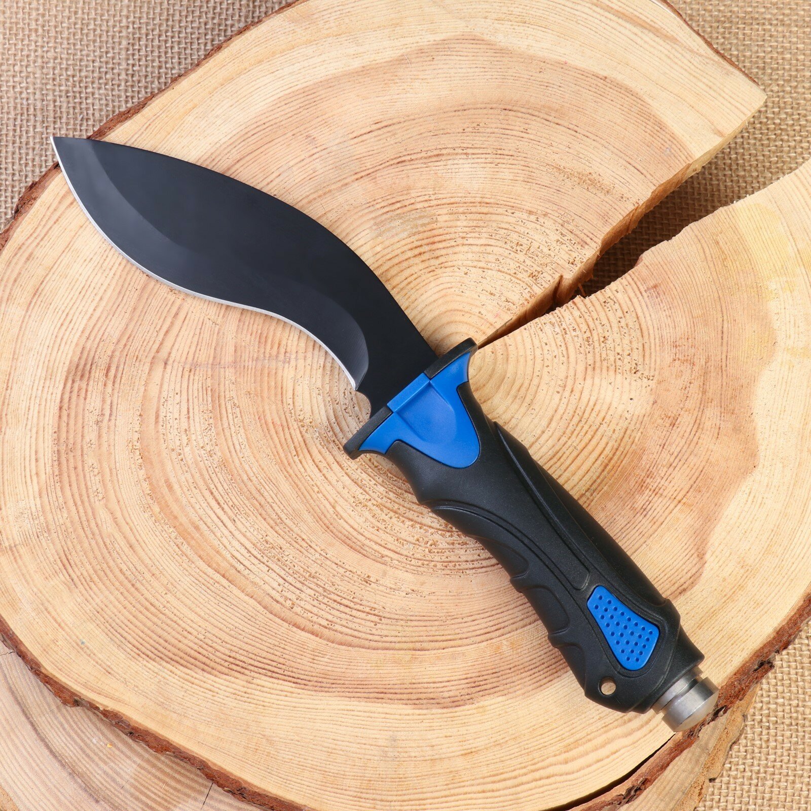 Нож-кукри тактический «Трекер» 28.5 см, клинок 155 мм/3.4 мм, чёрный