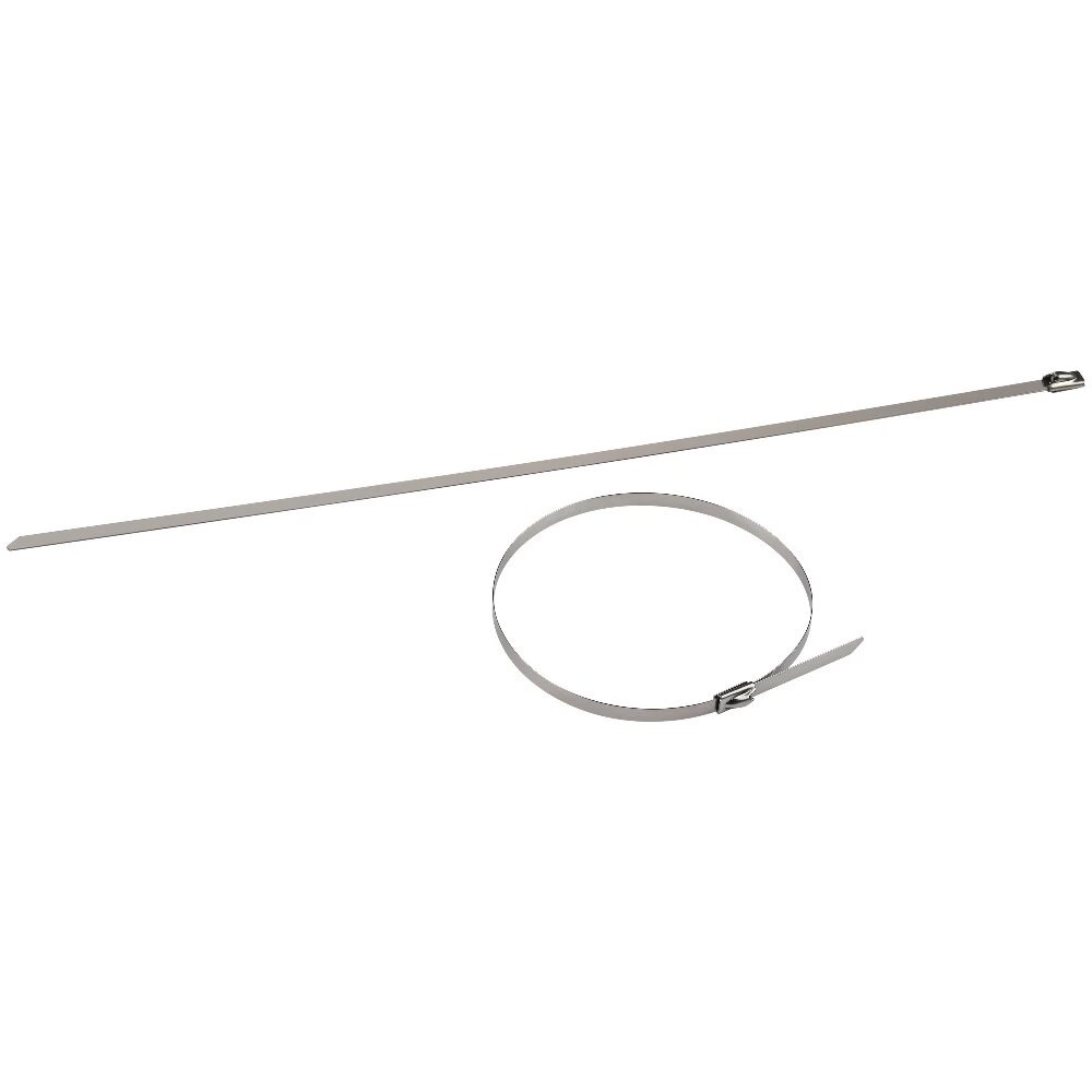 Стяжка кабельная ЭРА 300х4,6 мм нержавеющая сталь серая (10 шт.) (NO-225-249) Эра NO-225-249