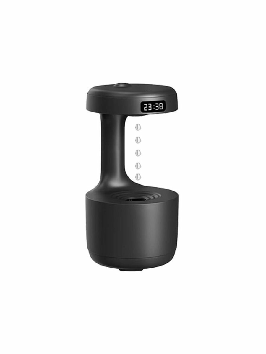 Ультразвуковой увлажнитель воздуха с LED-дисплеем, антигравитация, защита от сухой работы, бесшумный, умный контроль влажности для дома, спальни, офиса