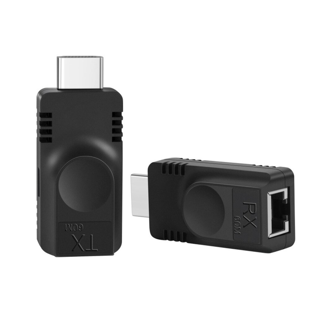 HDMI к RJ45 с источником питания удлинитель сетевого кабеля длиной 60 м с одним разъемом