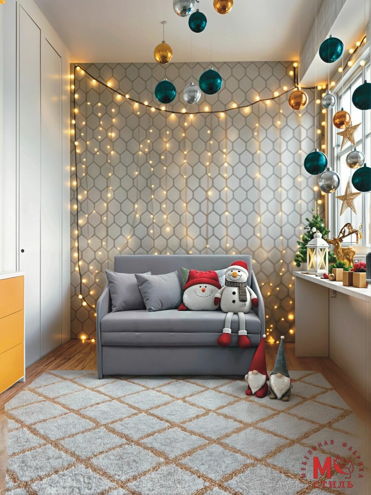 Диван детский выкатной М-Стиль "Малыш-2" спальное место 100х180