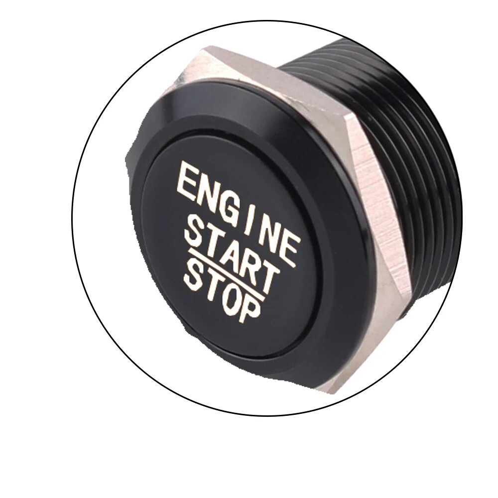 Выключатель DIANQI Black - White 12V or other volt 22mm