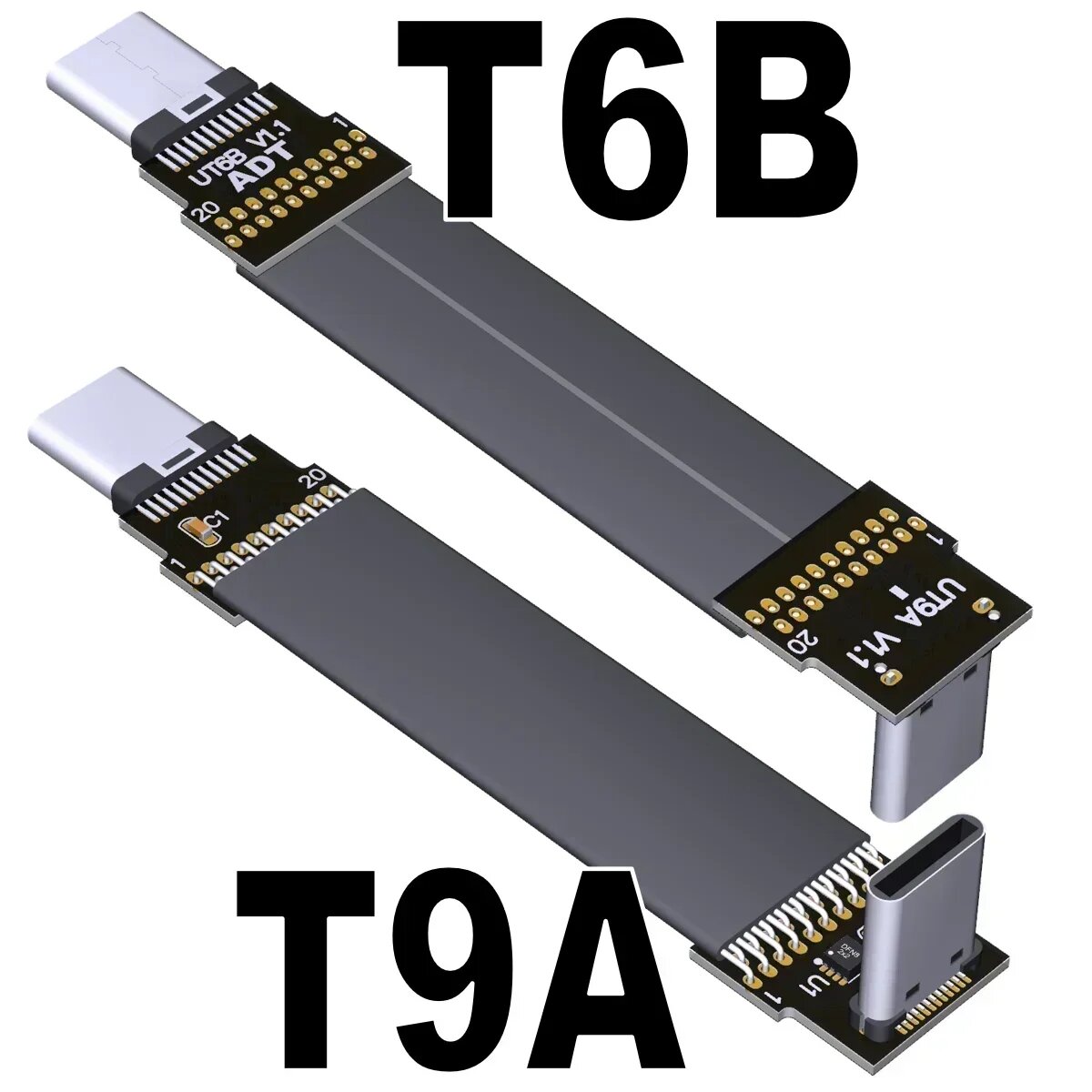 ADT-Link UTT3-MM USB 3.2 Type-C кабель 0.1m, T9A-T6B