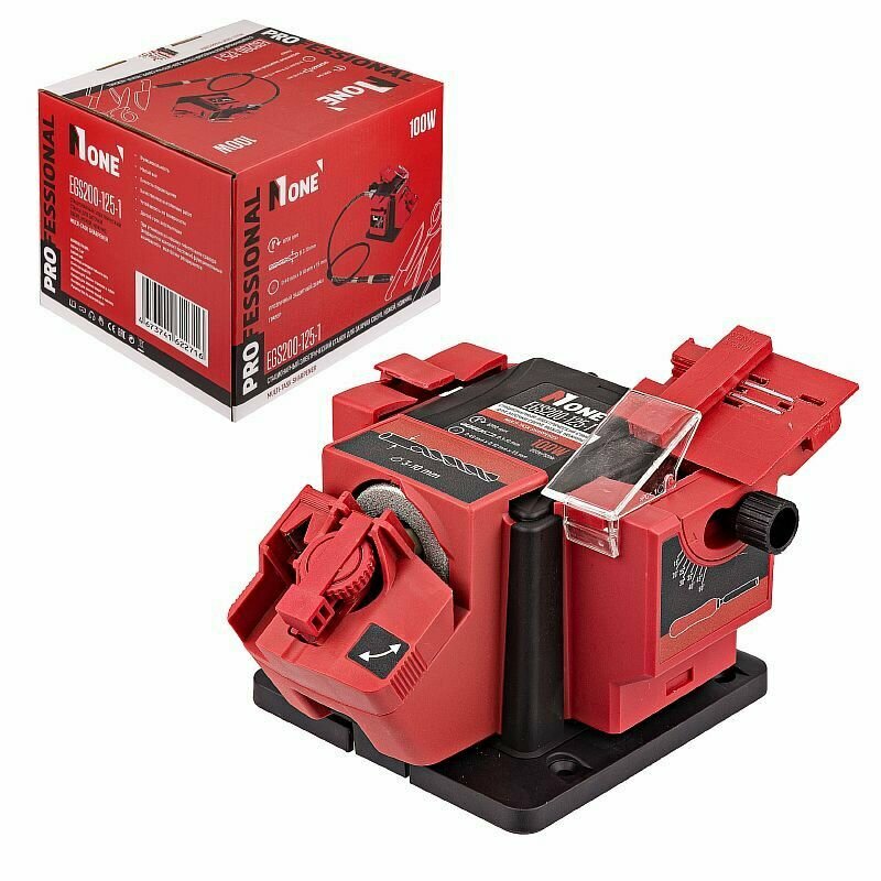 Станок для заточки сверел, ножей, ножниц EGS200-125-1(100вт,6700об/м, сверл D3-10мм, дискD7.5мм, гравер)