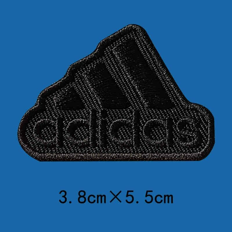 Вышитая нашивка adidas с клеевой основой для горячего тиснения, термоаппликация на одежду, набор для шитья в комплекте
