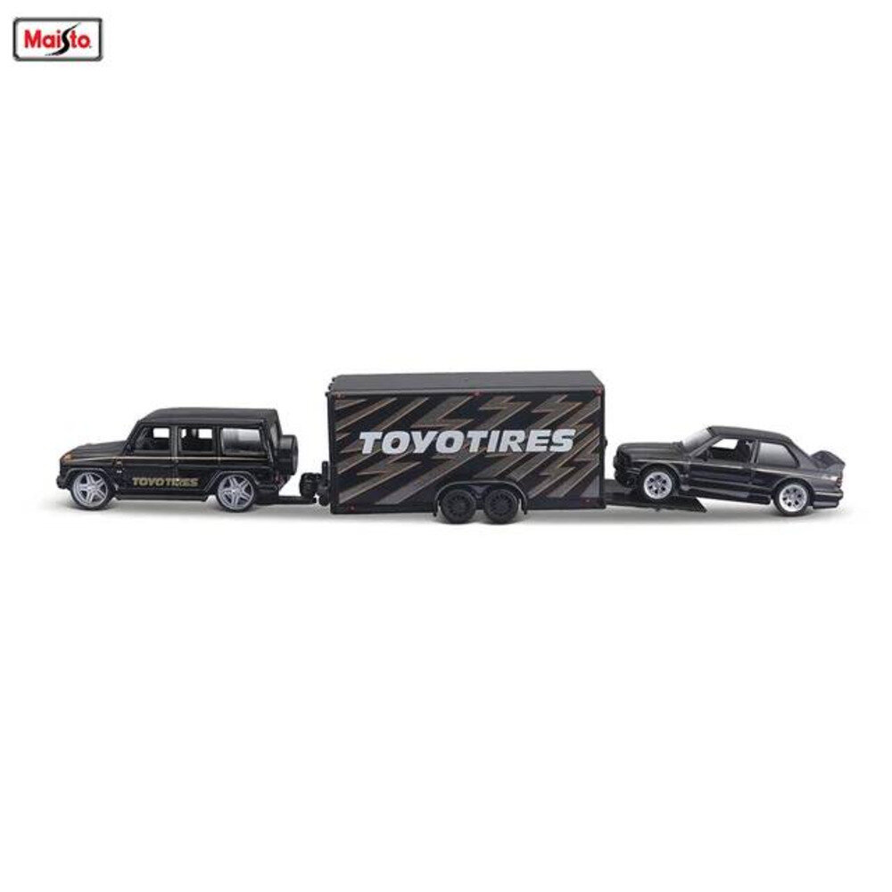 Maisto 1:64 1955~2021 Классическая модель легкового автомобиля-прицепа из сплава. Коллекция имитаций литья под давлением. Несколько стилей на выбор.