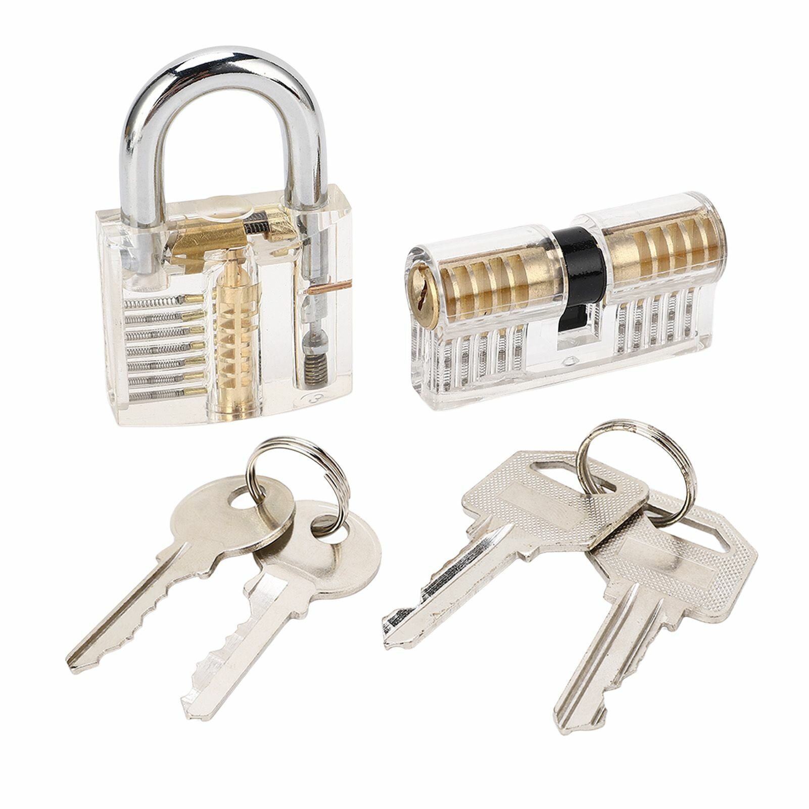 Навесной замок с ключами, прочный, безопасный, латунный набор ключей для замка для кабинета, спортзала, дома, школы, офиса