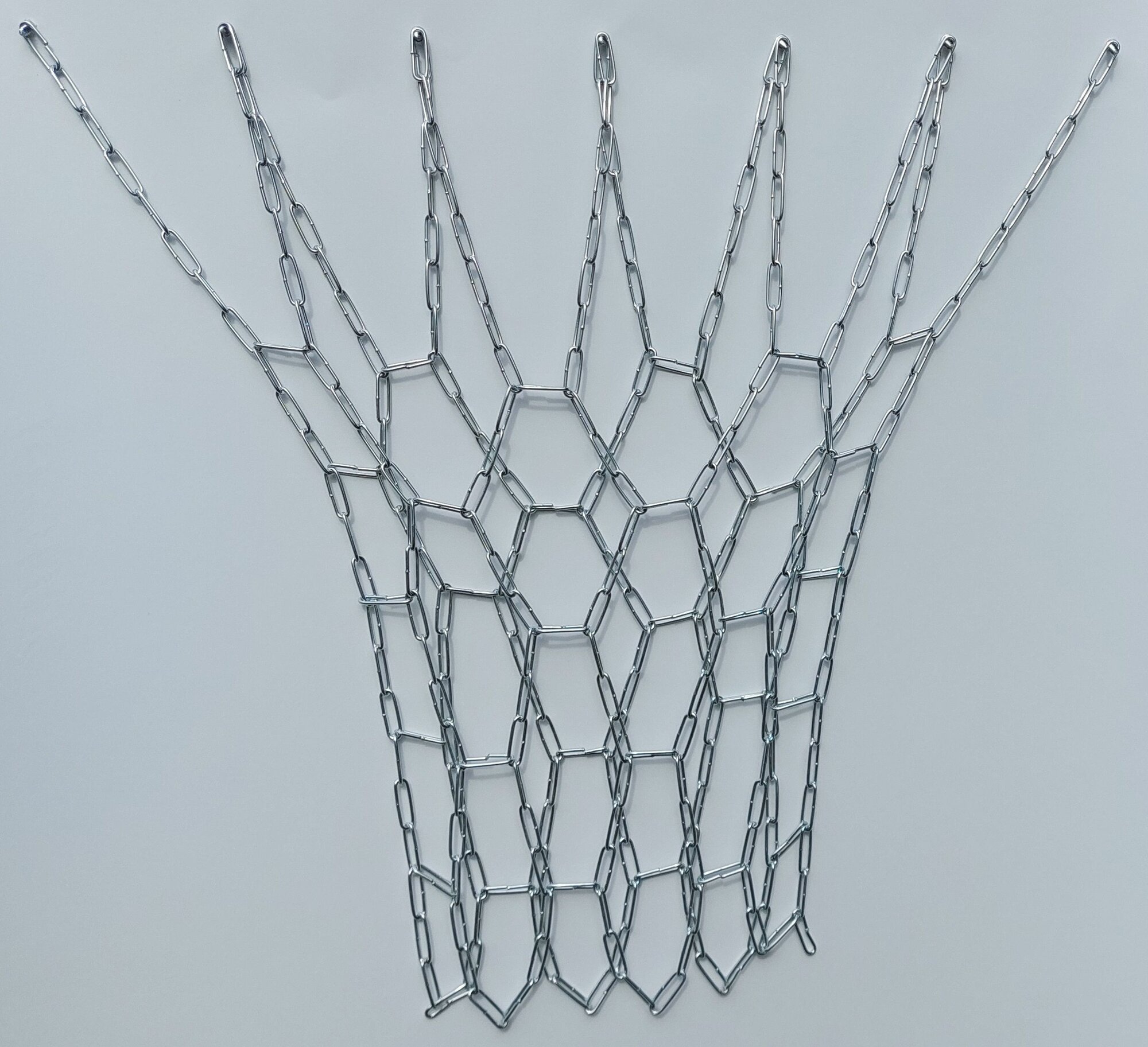 Антивандальная баскетбольная сетка металл. длиннозвенная на 10 пос. мест, 020LAN_10