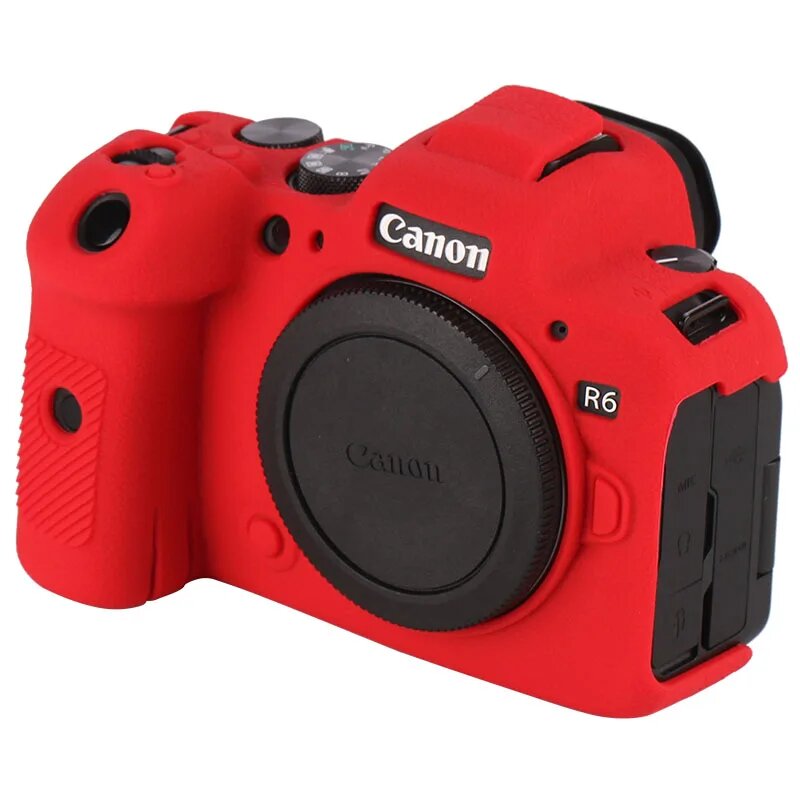 Силиконовый чехол для Canon R6 Красный