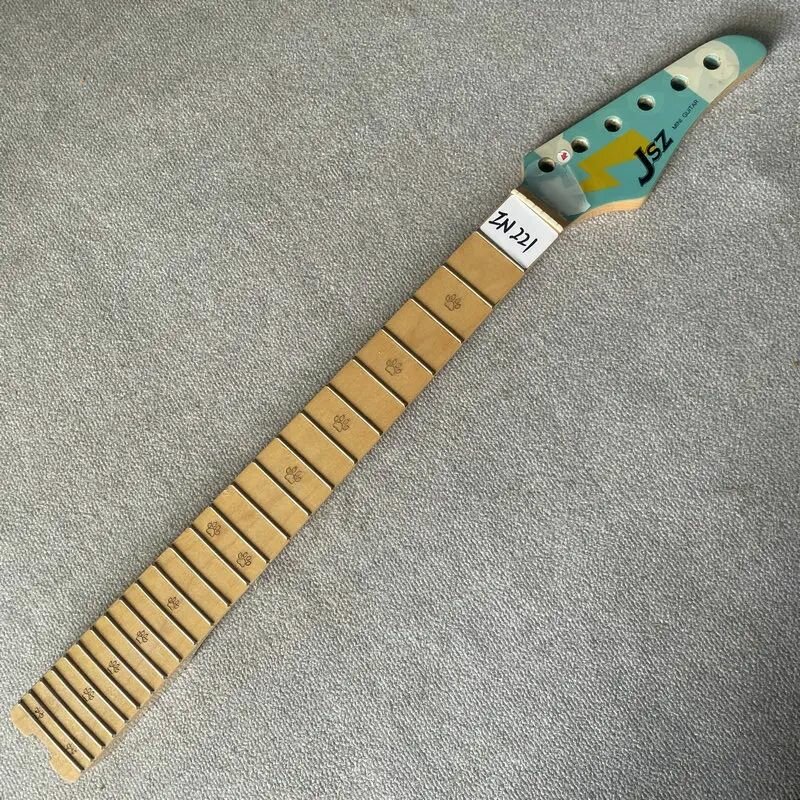 IN221Гриф для электрогитары JSZ-MINI ST (24 лада, правая рука, мензура 564 мм) Анкер, кастомные вставки, DIY