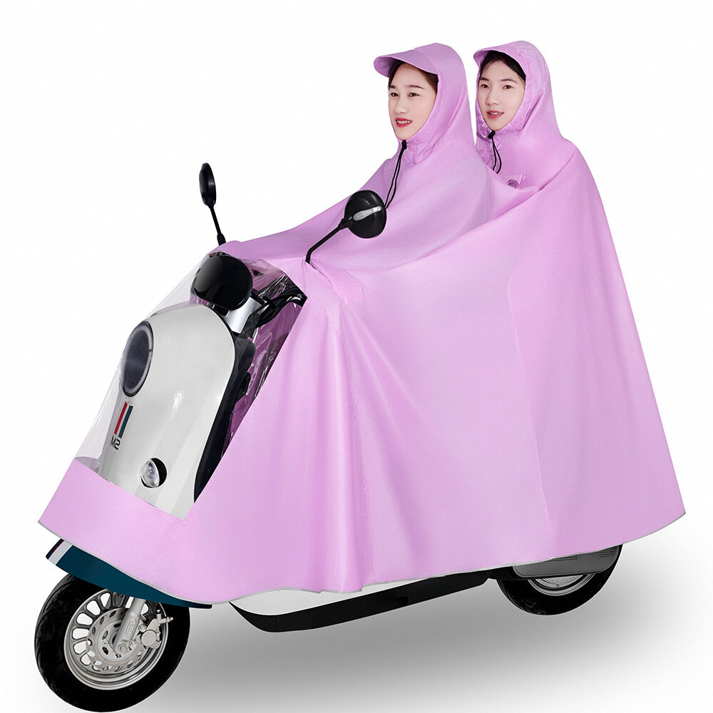 Дождевик для электросамокатов, очень большой и толстый, для электровелосипедов, мотоциклистов, унисекс, полный защитный костюм, защита от сильного дождя, дождевик
