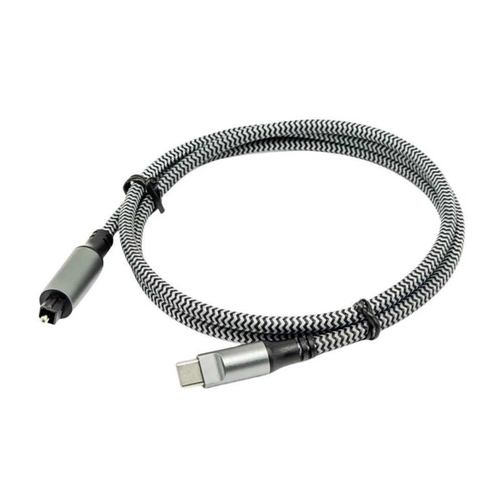 Адаптер USB C к оптическому звуку, конвертер Type C в SPDIF, 1.8m