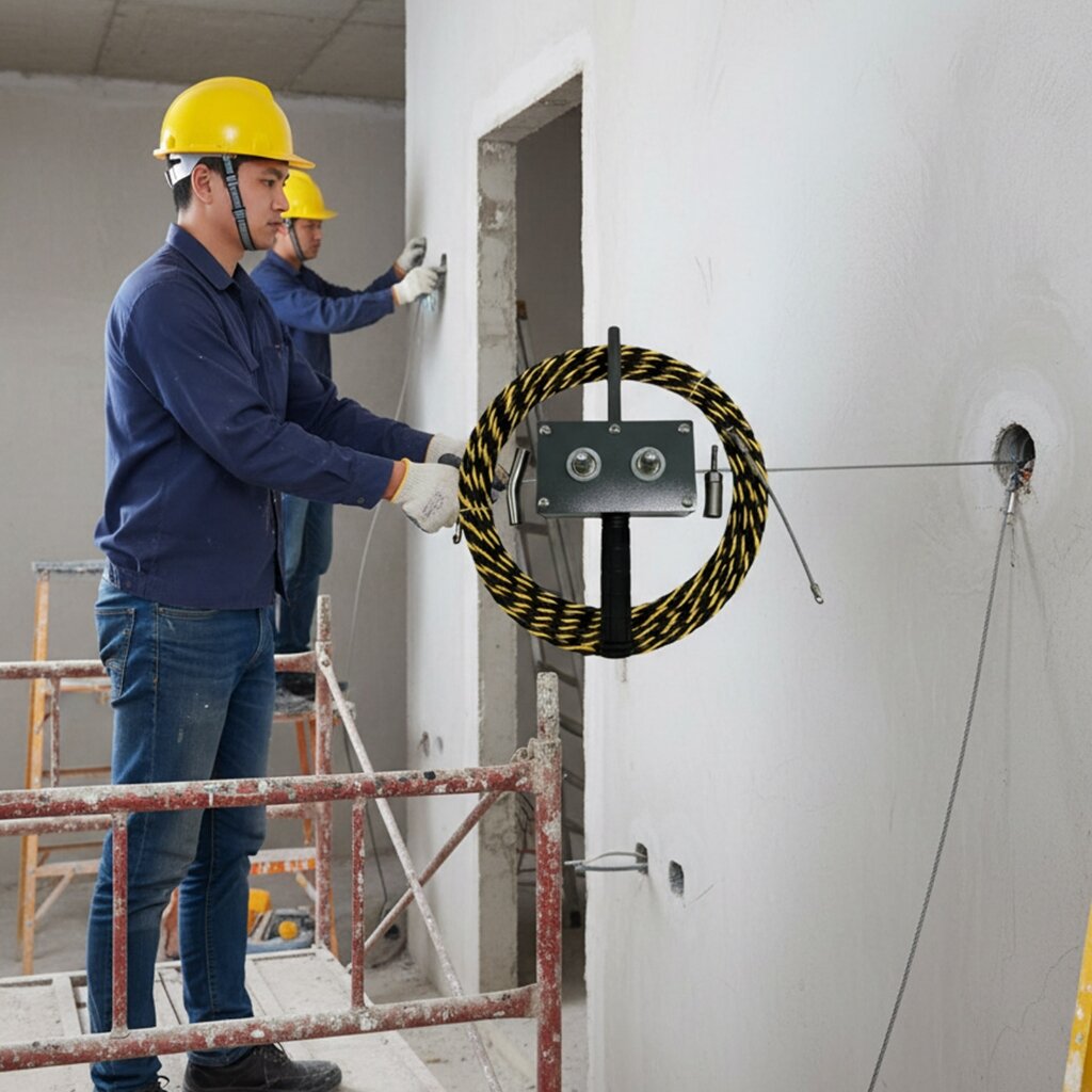 Автоматическое устройство для протяжки проводов, - Без провода