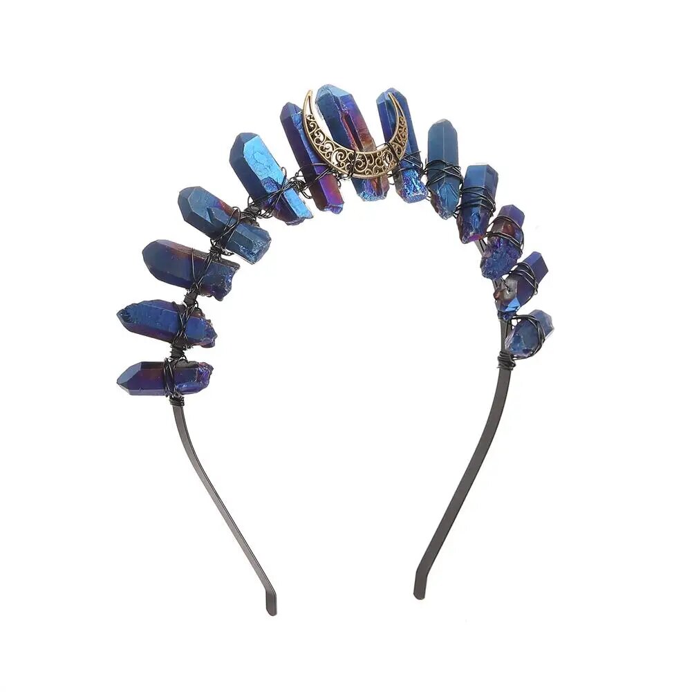 Кристальная тиара для женщин и девочек Темно-синий, royalblue