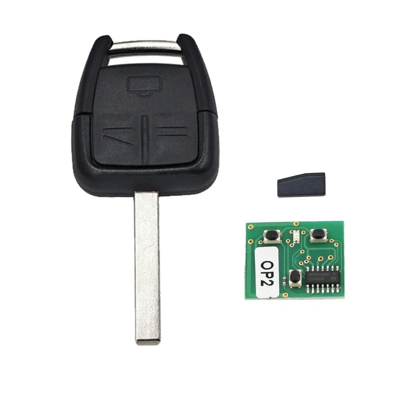 Дистанционный ключ с 3 кнопками, 433,92 МГц, чип транспондера ID40 для Vauxhall Opel Astra Zafira Vectra Omega HU46/YM28/HU100 24424728 full key HU100 blade