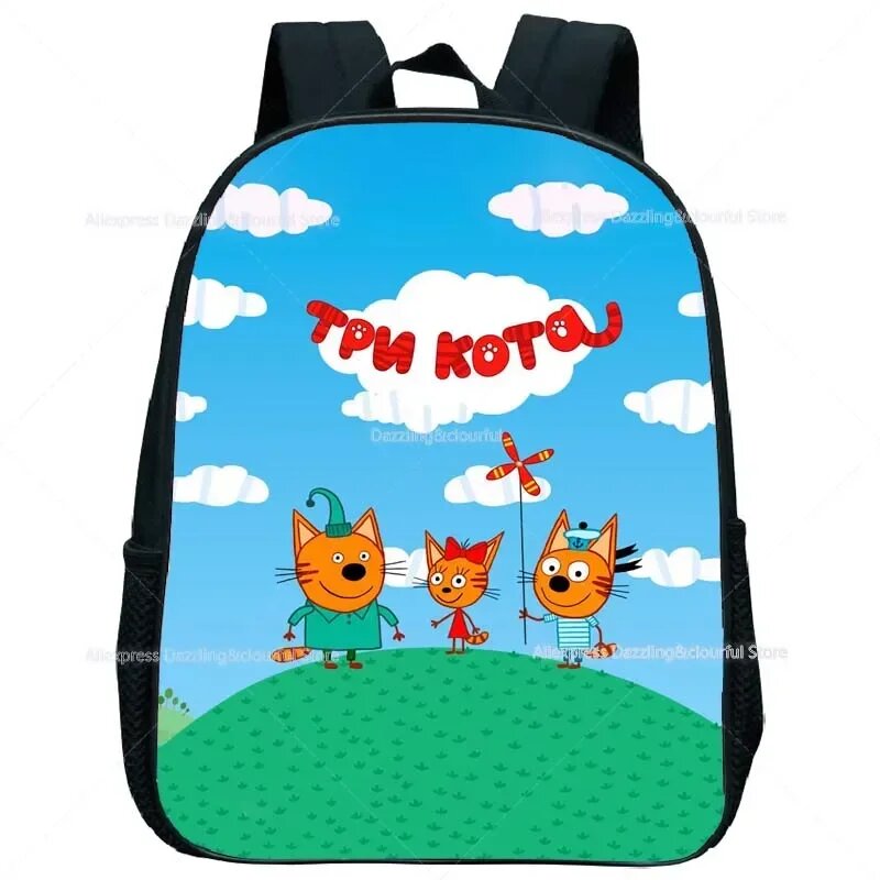 Рюкзак для детского сада «Три котята» E Cats, семейные детские рюкзаки для мальчиков и девочек, мини-моя семья, три счастливых кошек, Mochila, подарок