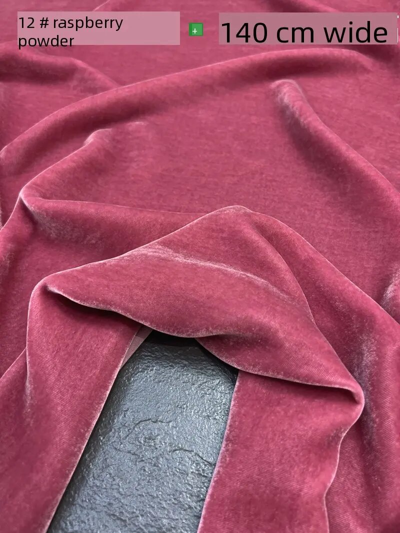 Шелковый бархат 40 цветов Розовый, as picture color, 350cm