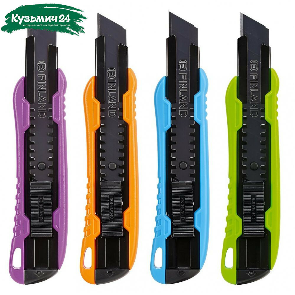 Нож строительный Finland 2013, сегментированное лезвие 18 мм