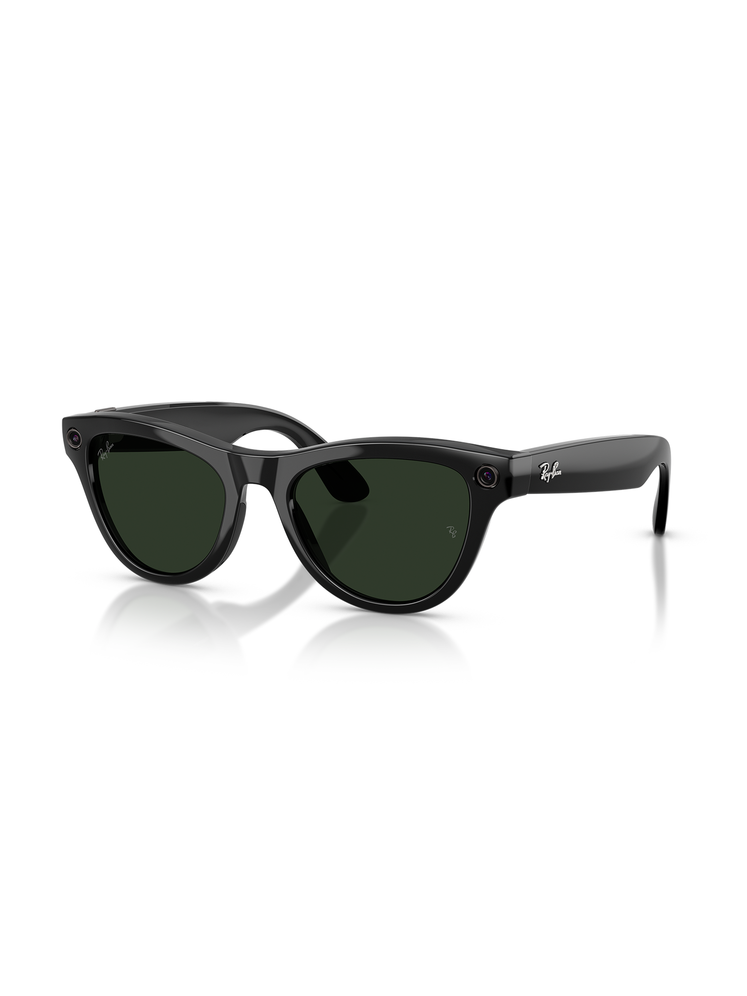 Умные очки RayBan Skyler gen 2 RW4014 (S52) (Shiny Black/Transitions Graph. Green)