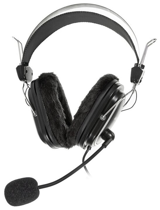 Наушники с микрофоном A4 HS-60 черный 2.5м мониторы оголовье