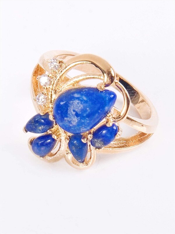 Кольцо, лазурит