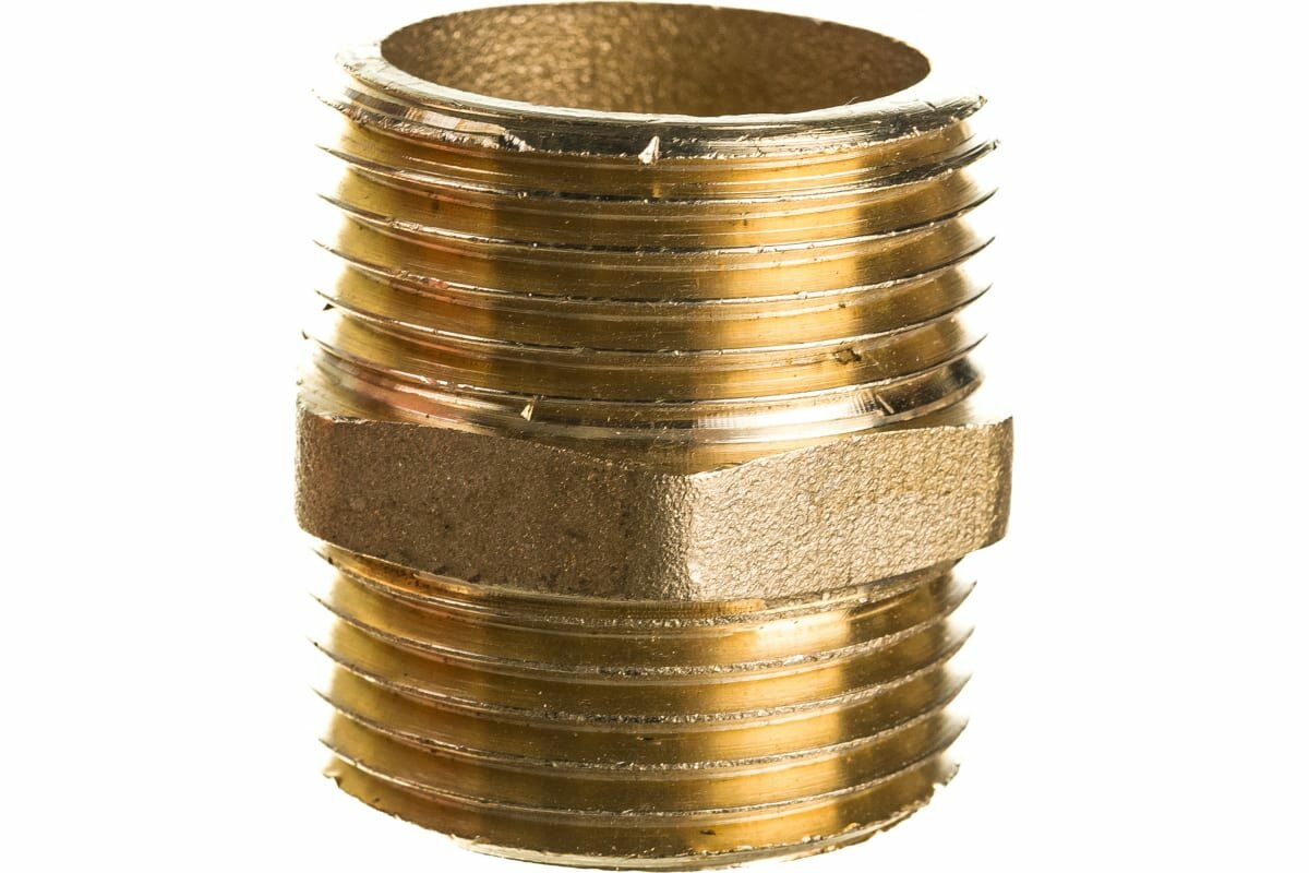 LEXLINE ниппель латунь 1 нар/нар. резьба 25 мм 511759 техническая деталь для систем