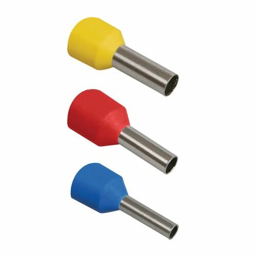 Наконечник IEK Е 2,5-08, длина 15.6мм, синий/серый, 100 [ugn10-d25-04-08]