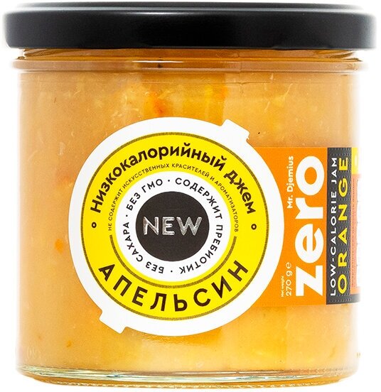 Низкокалорийный джем "Апельсин" без сахара Mr. Djemius ZERO 270 г.