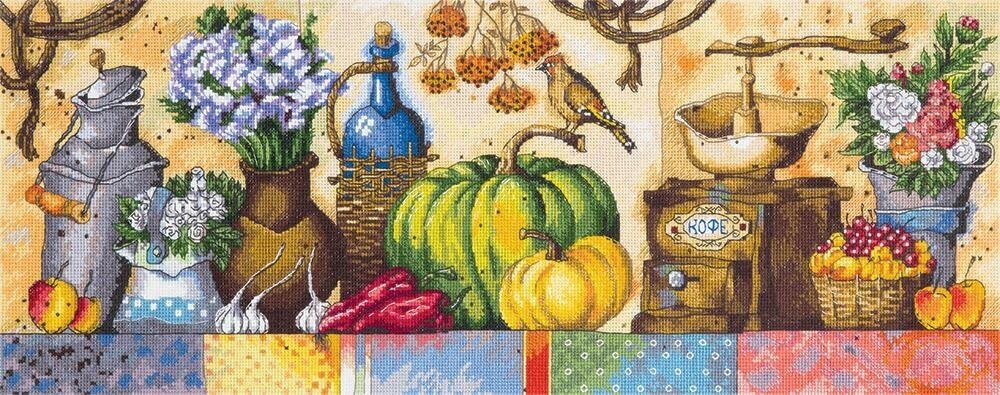 Набор для вышивания PANNA "Золотая серия" N-1994 "Натюрморт с тыквой"