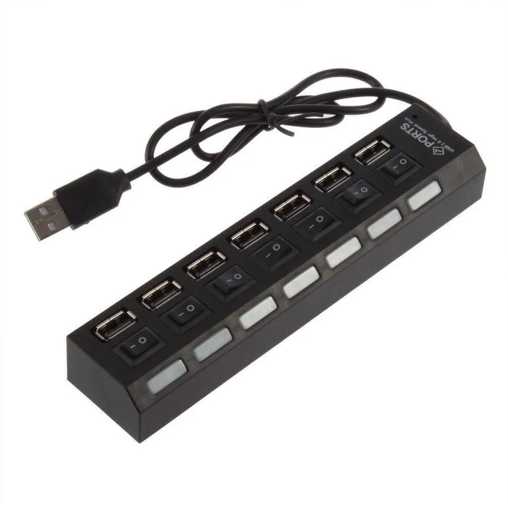 USB-HUB 7 портов USB 2.0 JK19