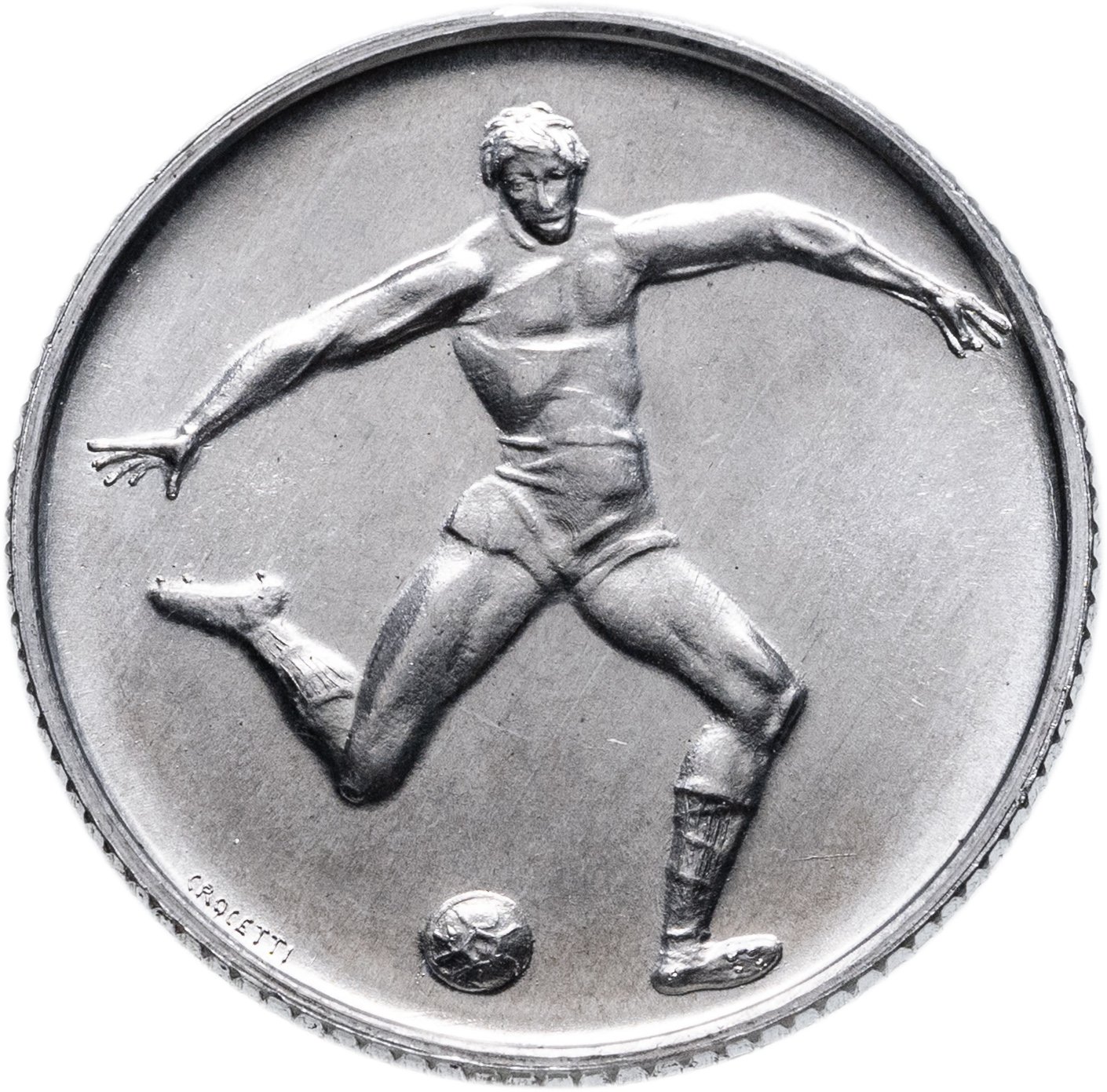 Сан-Марино 2 лиры lire 1980 "XXII летние Олимпийские Игры, Москва 1980", Алюминий, в сохранности UNC