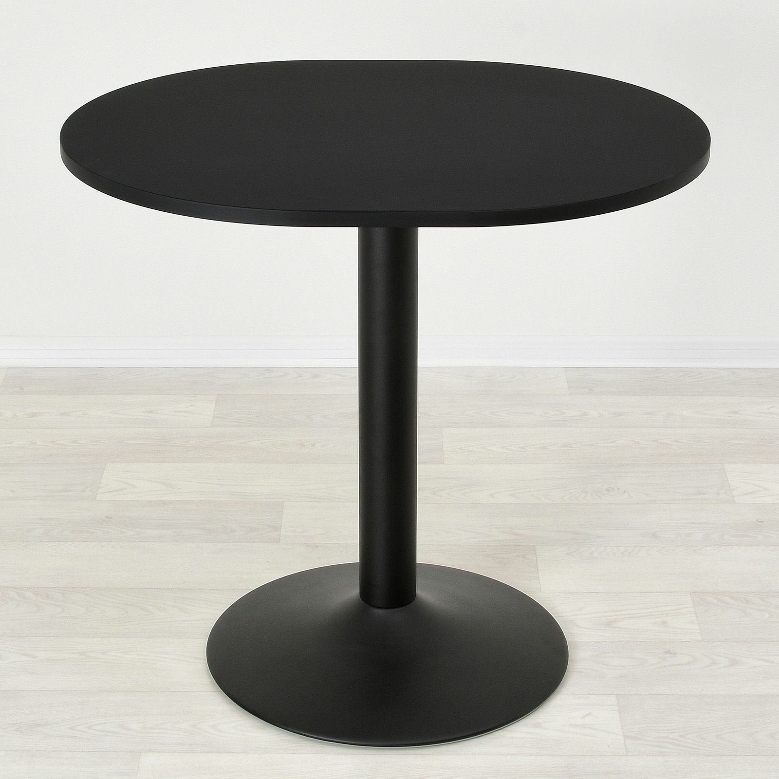 Стол обеденный Троя 23 чёрный/чёрный (900х700)