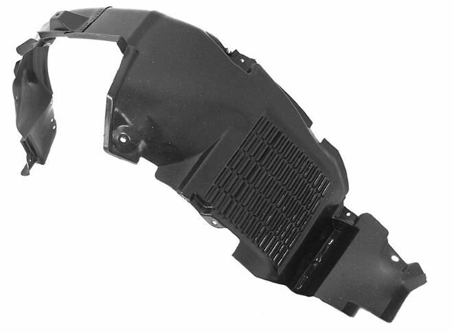 Подкрылок SAT, для Hyundai Elantra, передняя ось, левый, черный, 1 шт.