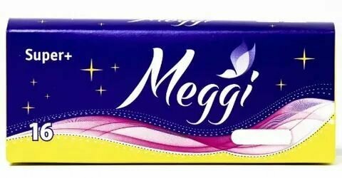 Meggi Тампоны гигиенические Super+,2уп*16шт