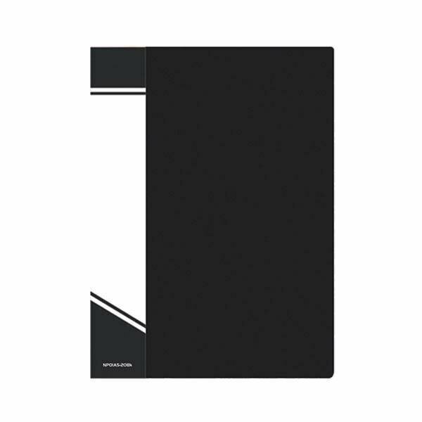 InФормат Папка с файлами А5, 20 файлов черный пластик, 550 мкм