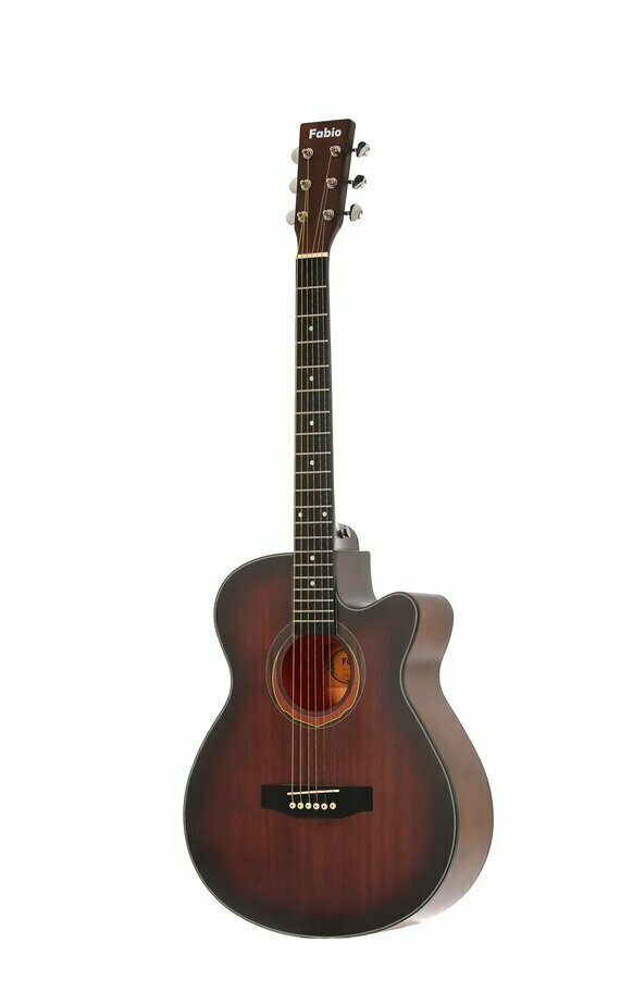 Гитара акустическая 41" Бордовая (Инструмент начинающего музыканта, Fabio F4060 BR)