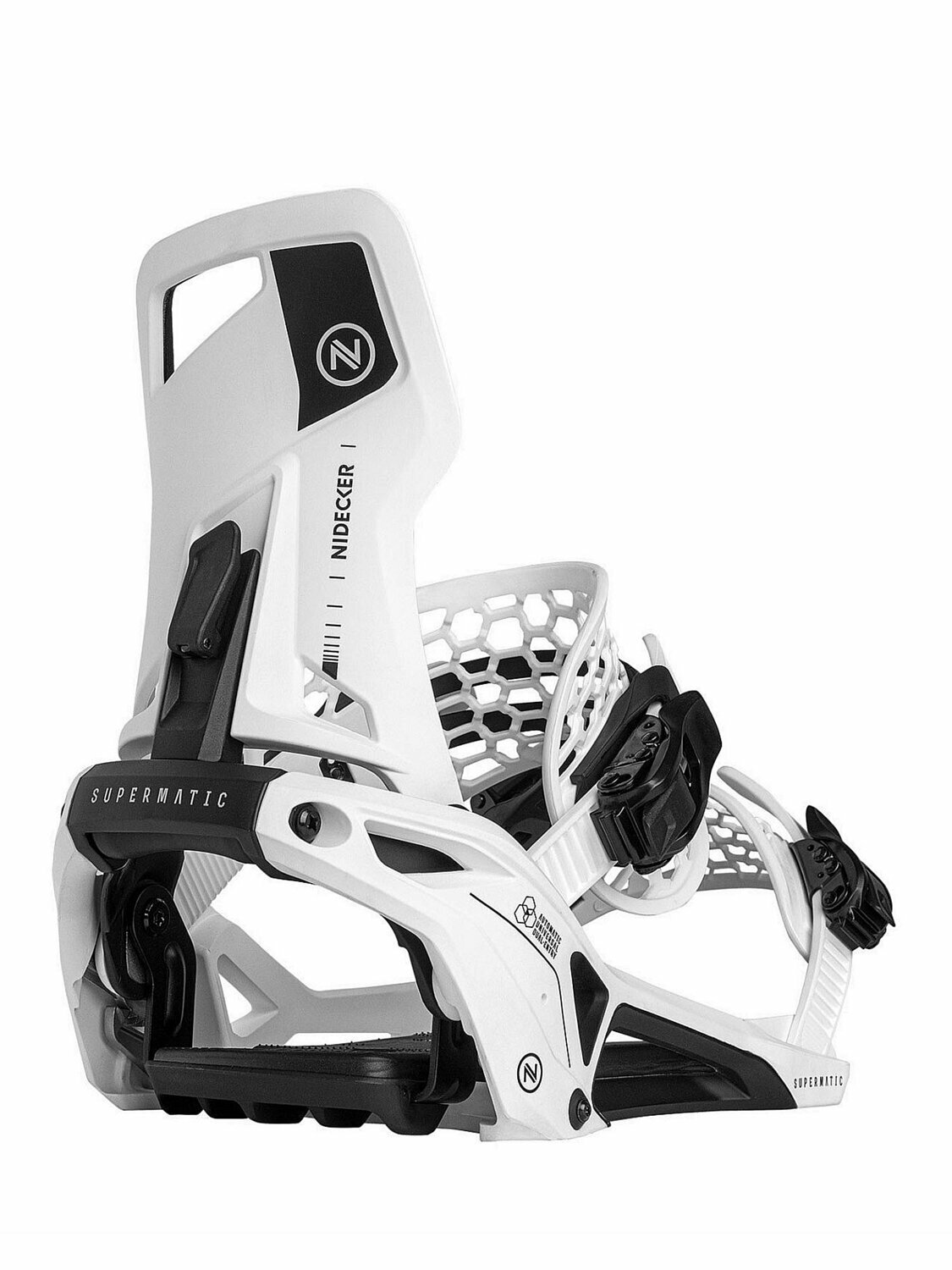 Сноубордические автоматические крепления NIDECKER Supermatic White M (23.5/26.5)