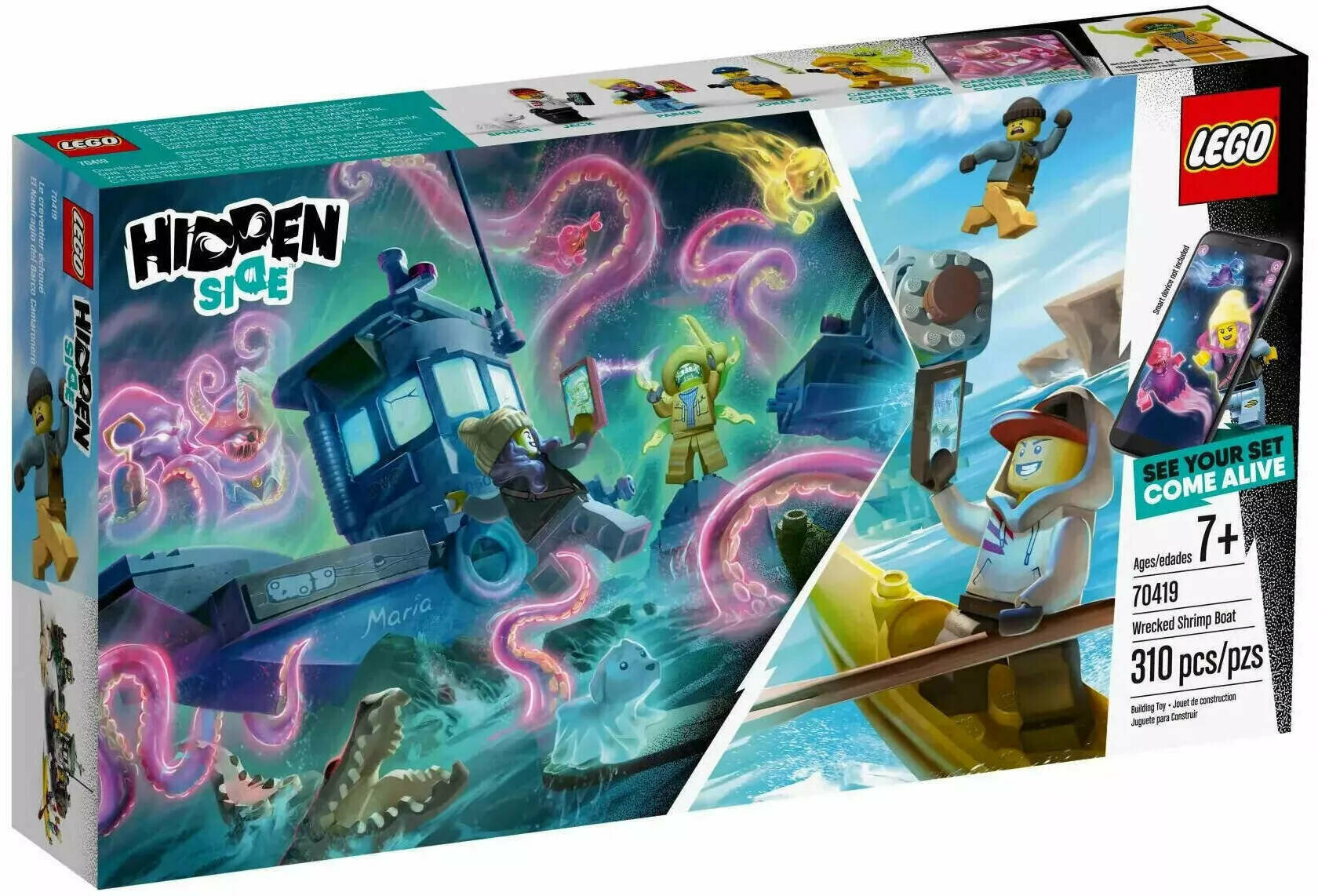 Конструктор LEGO Hidden Side 70419 Старый рыбацкий корабль
