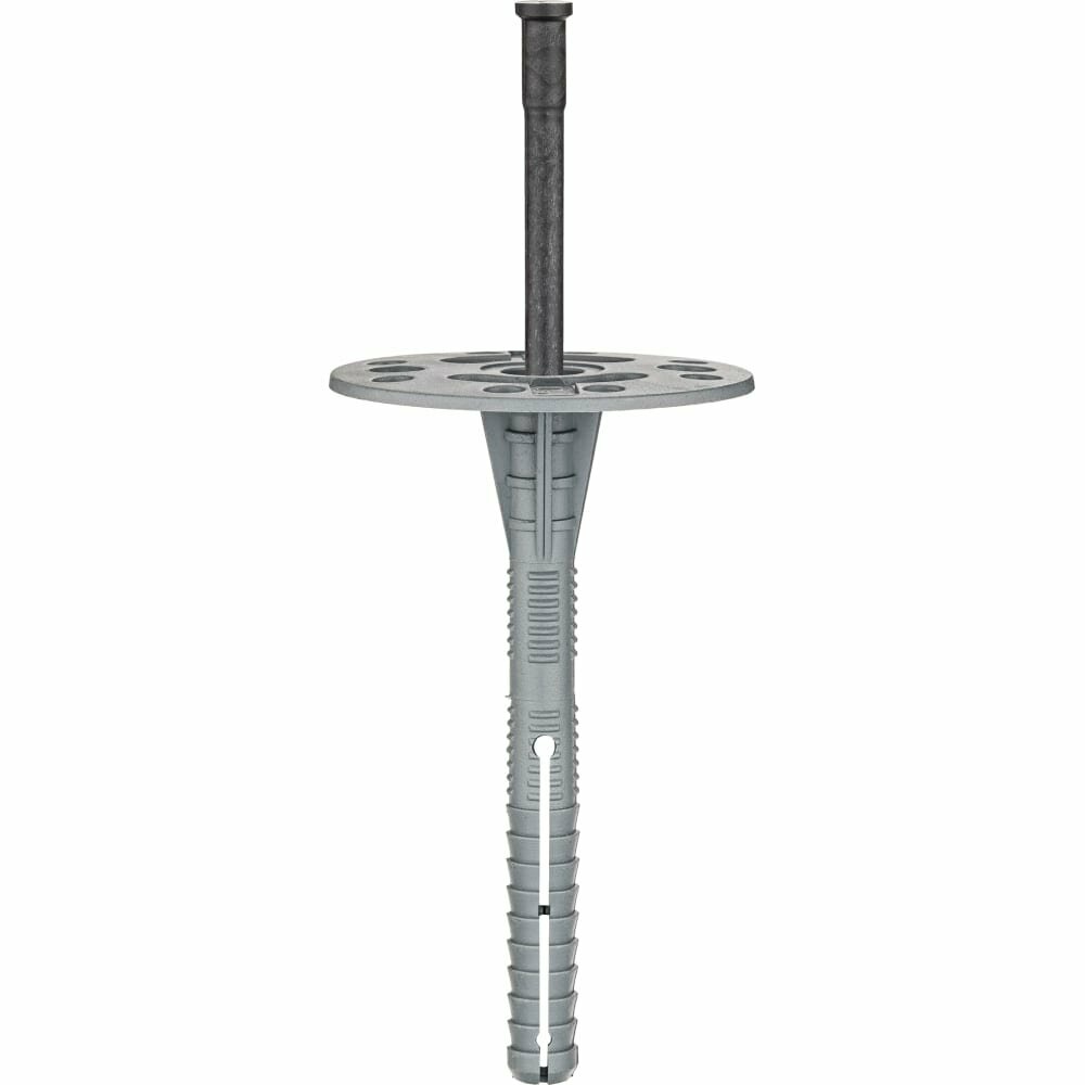 Дюбель для теплоизоляции с пластиковым гвоздём 10х100, 1000шт - накл. Tech-Krep IZO 124884, полнотелого силикатного